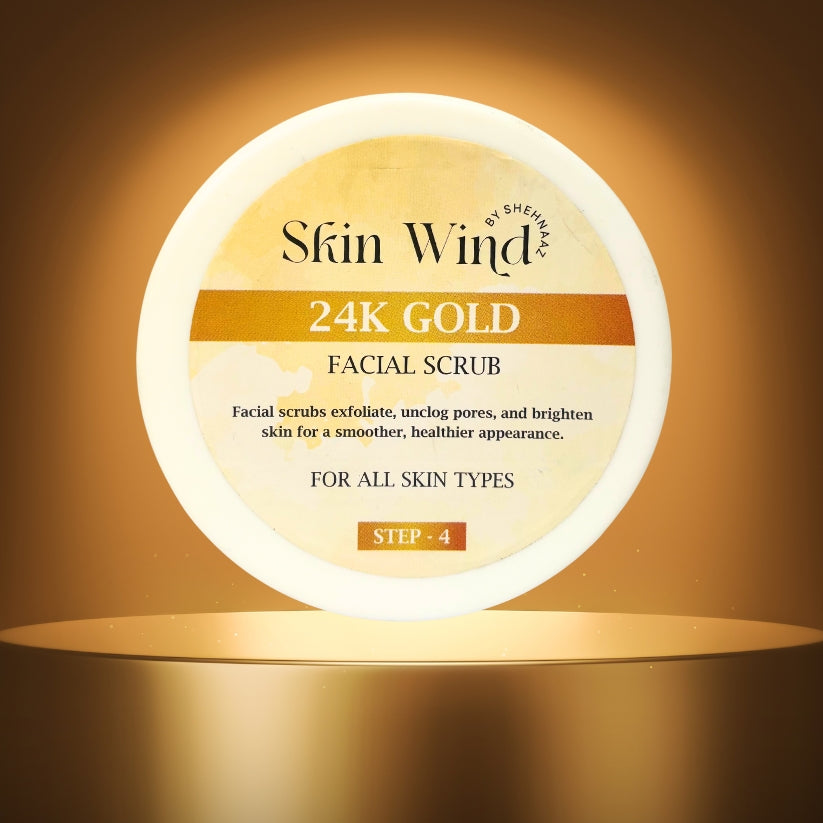 24k Gold Facial Scrub – Skin Wind